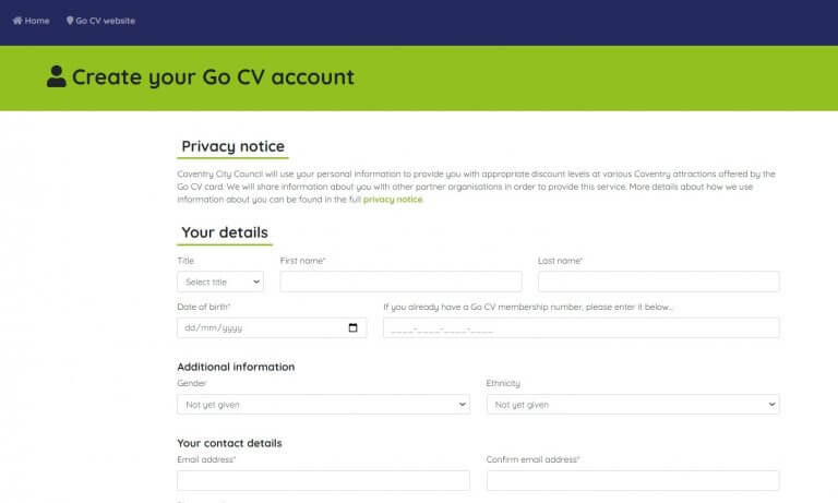 How to Register for a Go CV Card – Go CV
